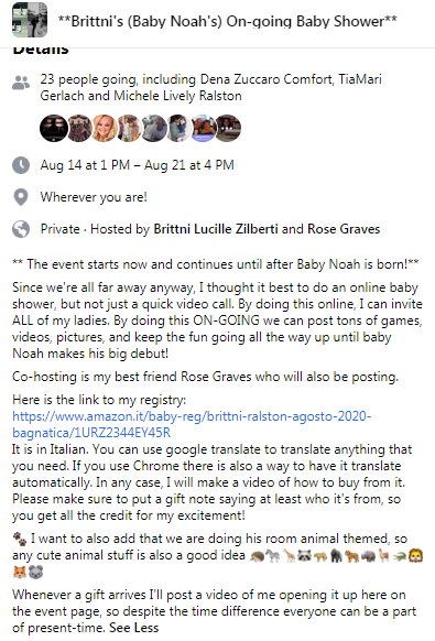 How to Host an on-going Facebook Baby Shower – Brittni Zilberti